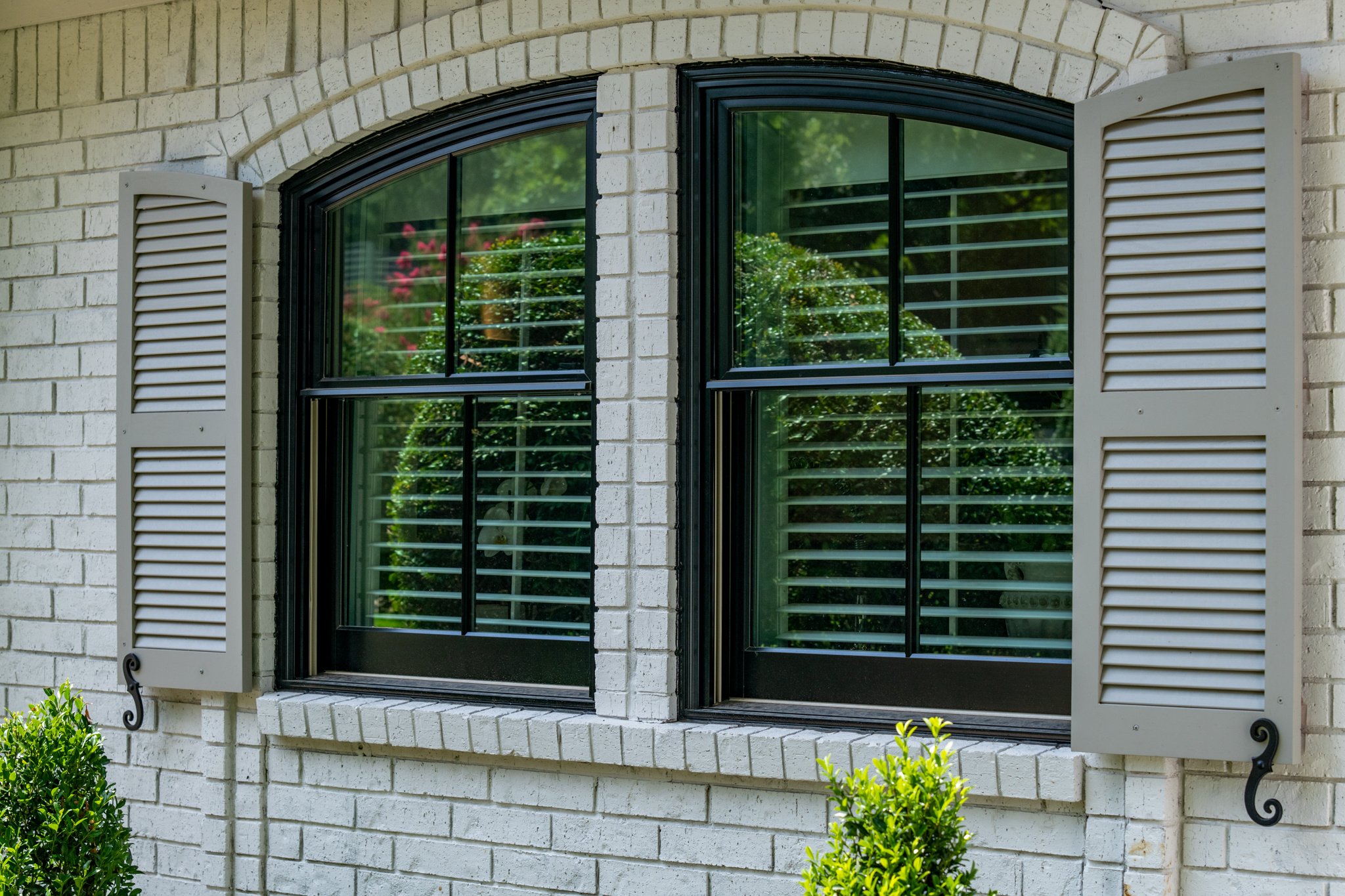 72" x 48" Double Hung Eyebrow Windows
