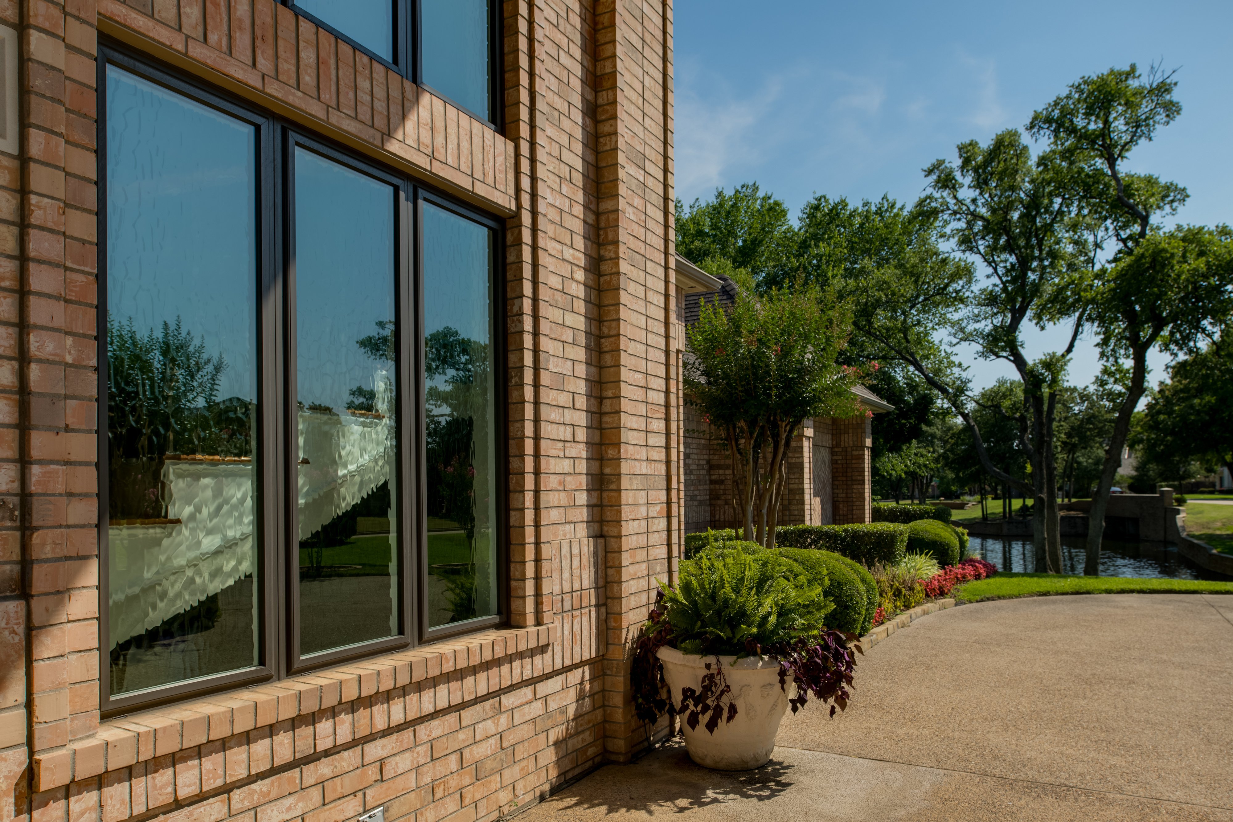 36" x 84" Painted Bronze Brennan Traditions Windows