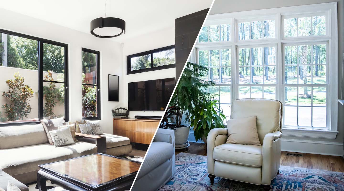 Contemporary vs Traditional Windows