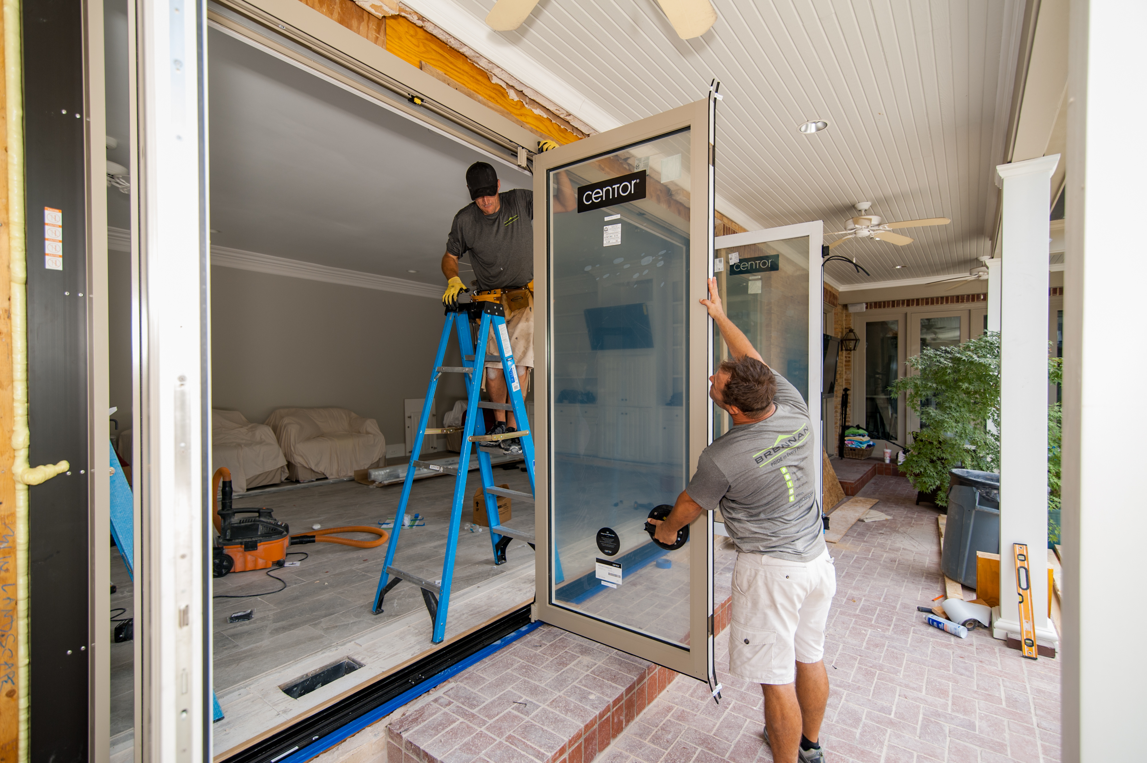 Centor Integrated Folding Door Installation