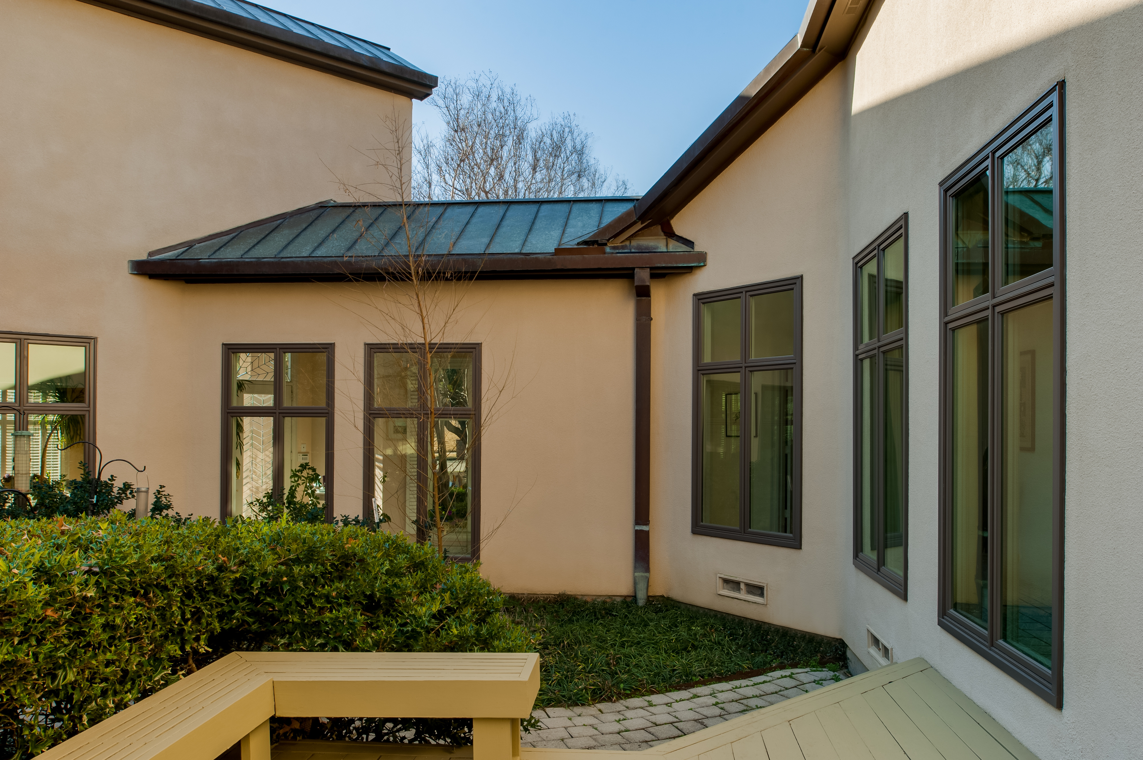 Andersen 400 Series Dark Bronze Wood Windows